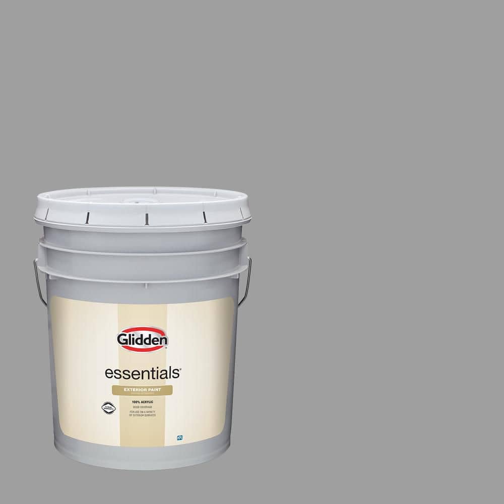 Glidden Essentials 5 gal. PPG0995-5 Burnished Blade Satin Exterior ...