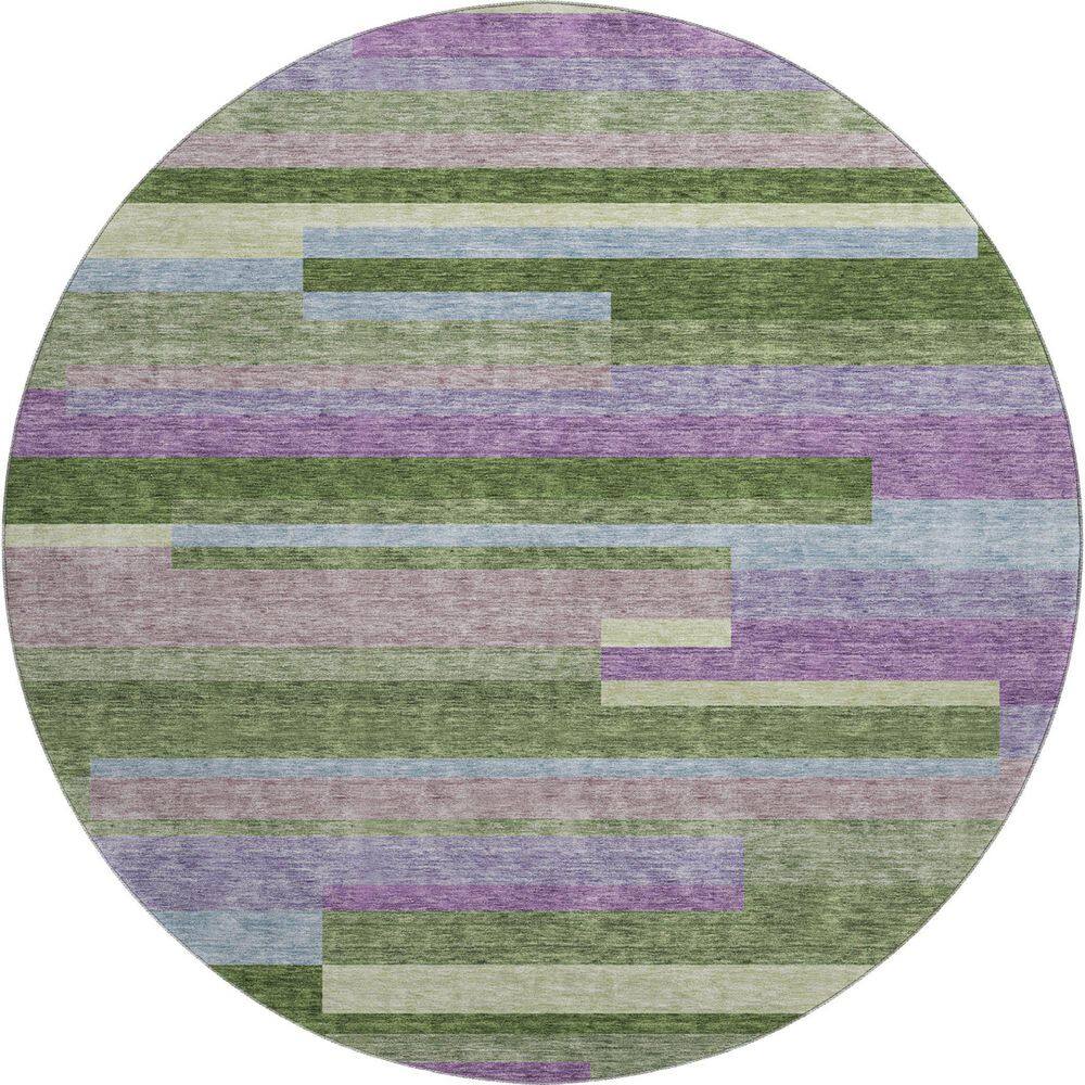 Addison Rugs Mayfield Premium Machine Washable Abstract AMF956 Cactus 8 ...