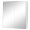 WELLFOR 24-1/2 in. W x 4-1/2 in. D x 25-1/2 in. H White Bathroom Wall ...
