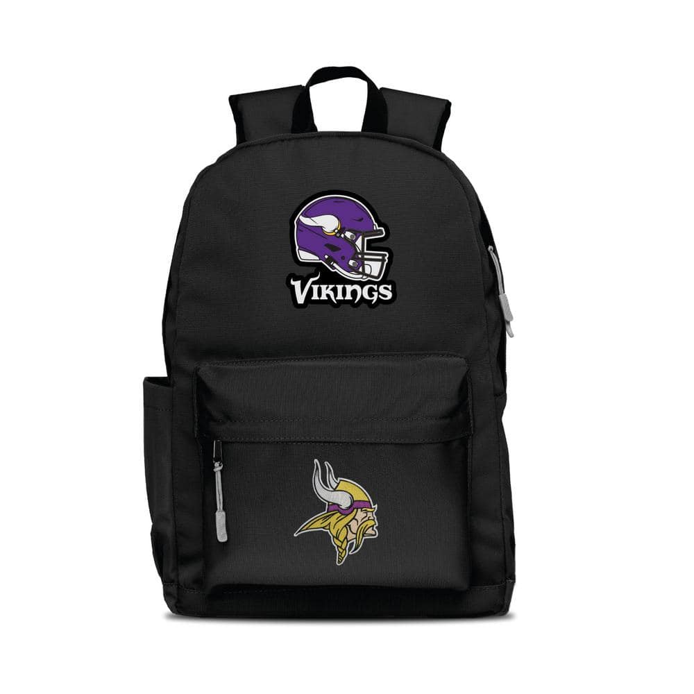 Mojo Minnesota Vikings 2-Logo 17 in. Black Campus Laptop Backpack ...