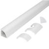 Commercial Electric 5 ft. 1/4 Round Baseboard Cord Channel, White A60 ...