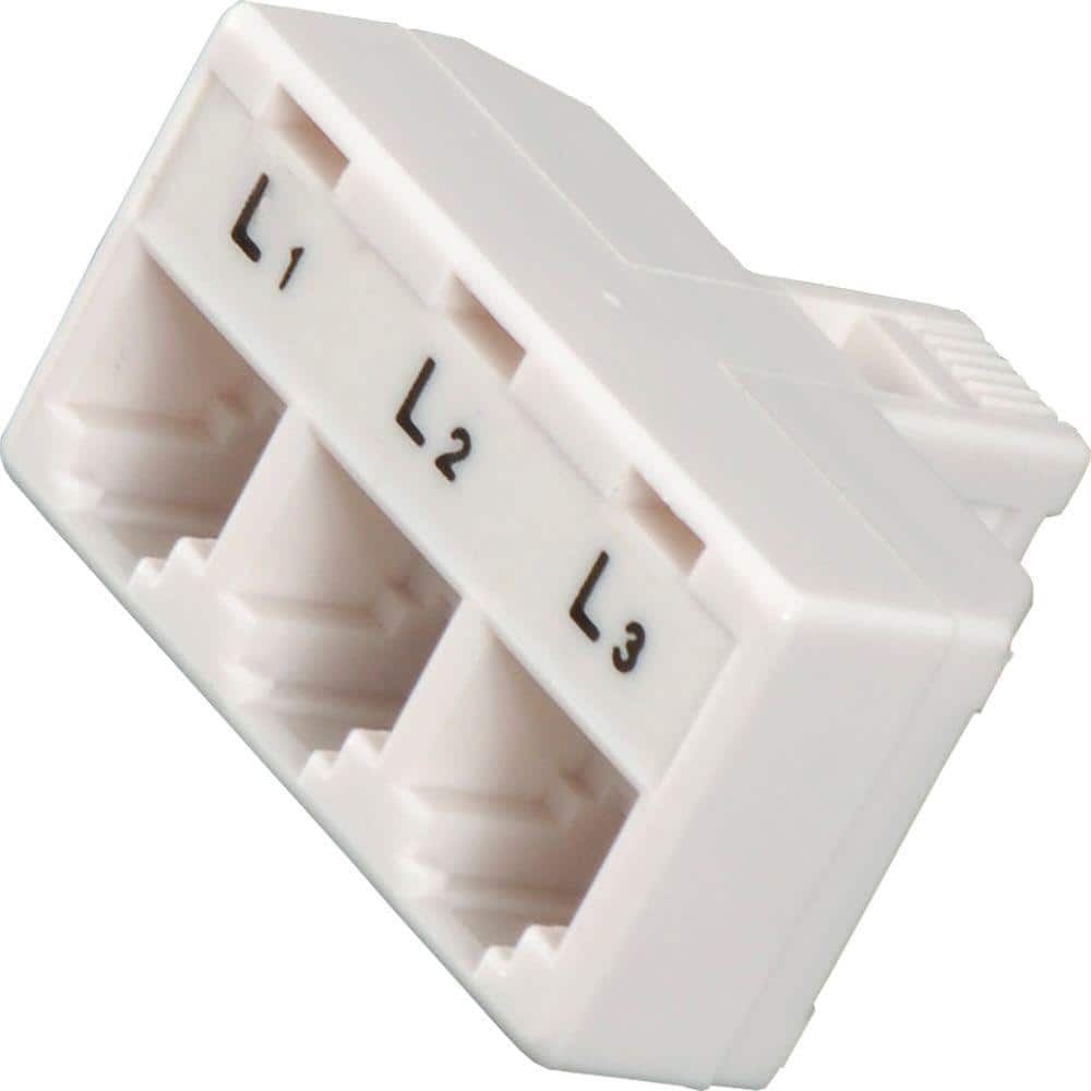 GE Triplex Adapter - White 86160 - The Home Depot