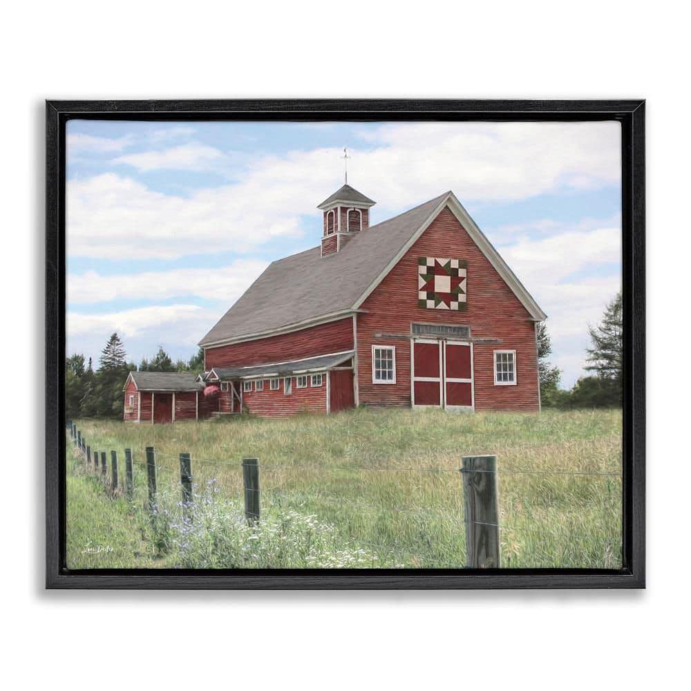 Stupell Industries Rustic Barn Fence Posts by Lori Deiter Black Floater ...