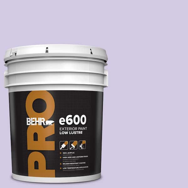 BEHR PRO 5 gal. #650C-3 Light Mulberry Low Luster Exterior Paint ...