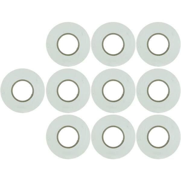 Sunlite 0.75 in x 60 ft. Electrical Tape, White (10-Pack) HD41325 - The ...