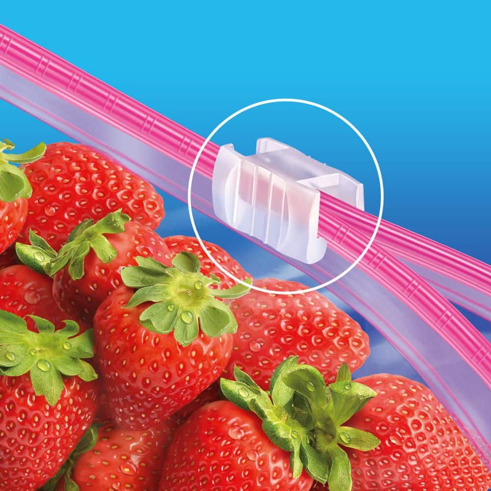 Ziploc Slider Storage Bags, Reusable Quart Size Bags, Power Shield ...