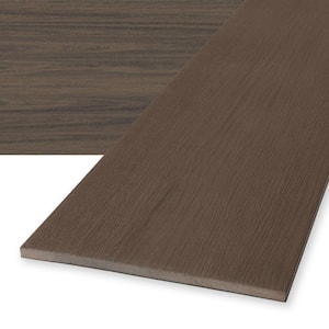 Deckorators Voyage 1/2 in. x 12 in. x 12 ft. Sedona Brown Composite ...