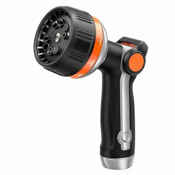 MISOPILY Heavy Duty Metal Garden Hose Sprayer 10 Spray Patterns Thumb ...
