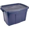 Rubbermaid Roughneck 25-Gal. Stackable Storage Tote Container in Blue ...