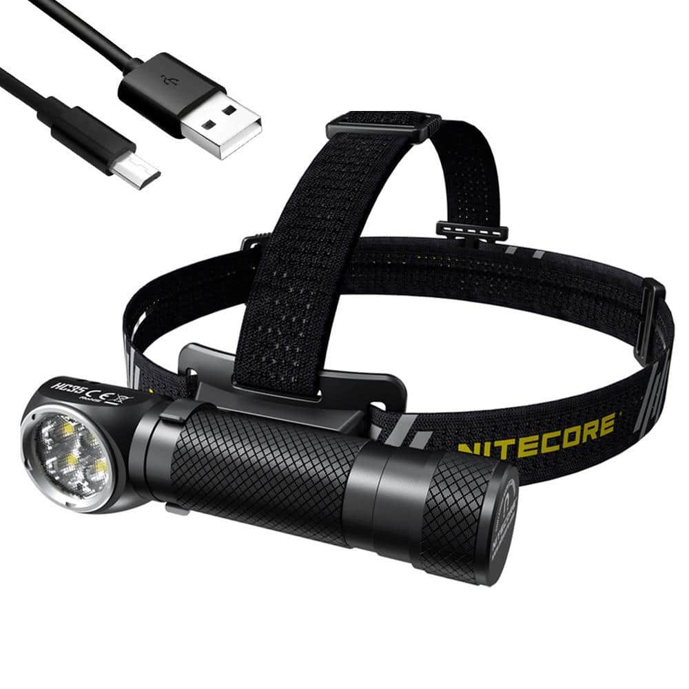 NITECORE 2700 Lumens USB Rechargeable Headlamp HC35 - The Home Depot