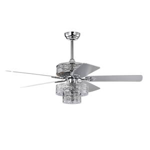Breezary Blooming 52 in. Indoor Gold Ceiling Fans with Light Kit and ...