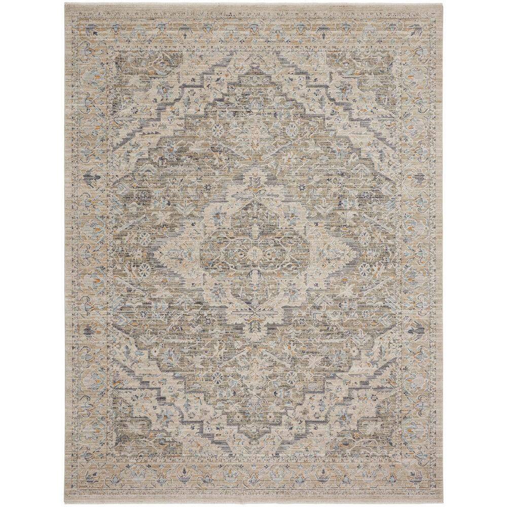 Nourison Lynx Ivory Taupe 8 ft. x 10 ft. All-over design Transitional ...