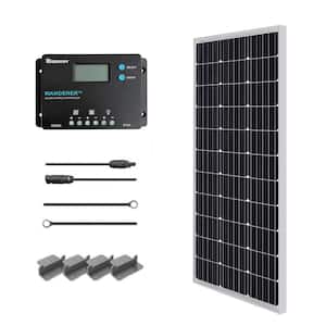 Renogy 30-Watt 12-Volt Portable Monocrystalline Solar Panel Starter Kit ...