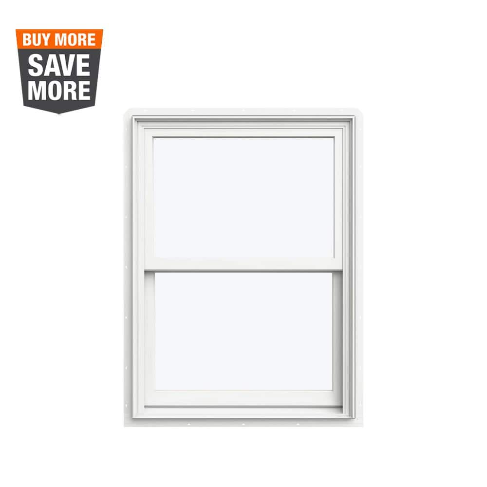 JELD-WEN 35.375 in. x 72 in. W-5500 Double Hung Wood Clad Window ...