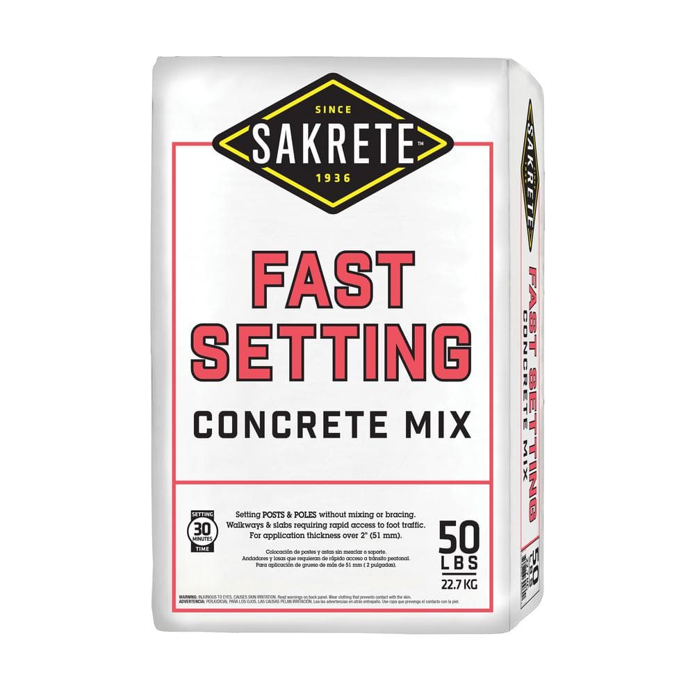 SAKRETE 50 lb. Fast-Setting Mix 100033782 - The Home Depot