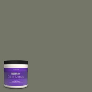 BEHR MARQUEE 1 qt. #PPU10-19 Conifer Green One-Coat Hide Satin Enamel ...
