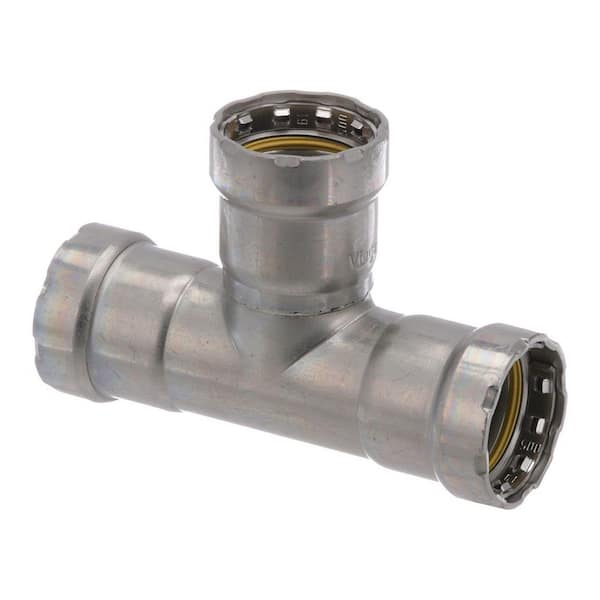 Viega MegaPressG 1 in. Press Carbon Steel Tee (Gas Only) 26370 - The ...