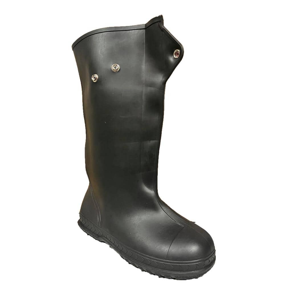 Heartland Footwear Inc. Men's 16 in. PVC Boot Concrete Overboot-Black ...