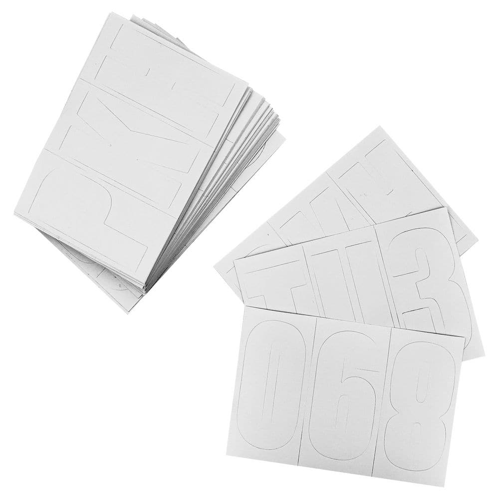 BOATING ESSENTIALS Boat Letter and Number Kit - White Premium Marine ...