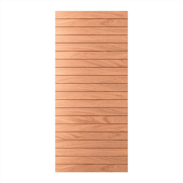 ETO DOORS Multus 42 in. x 96 in. Universal/Reversible Mahogany ...