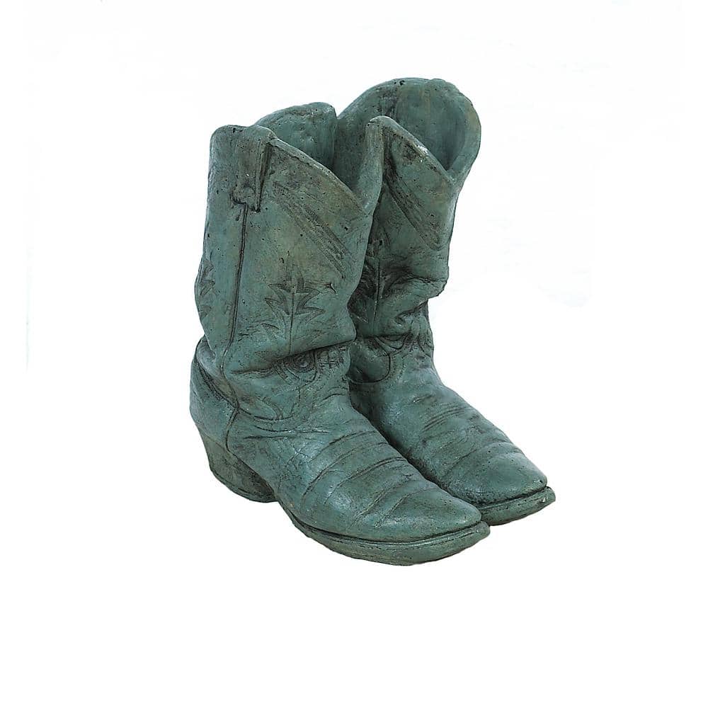 Athens Stonecasting Double Boot Concrete Garden Planter 07-320813IN ...