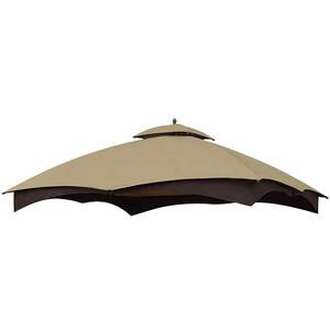 Replacement Canopy Cover Only, 10 x 10 ft. Patio Double Roof Gazebo ...