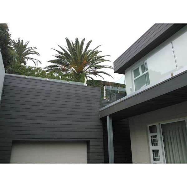 Ejoy 106 in. x 6.1 in. x 0.83 in. Outdoor WPC Vinyl Wall Siding Panel ...