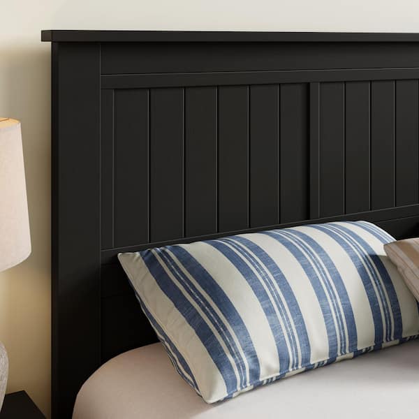 Noble House Fair Modern Black Queen Window Panel Headboard 171445 - The ...