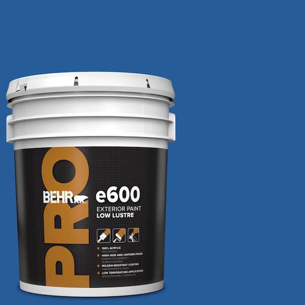 BEHR PRO 5 gal. #P510-7 Beacon Blue Low Luster Exterior Paint PR62305 ...
