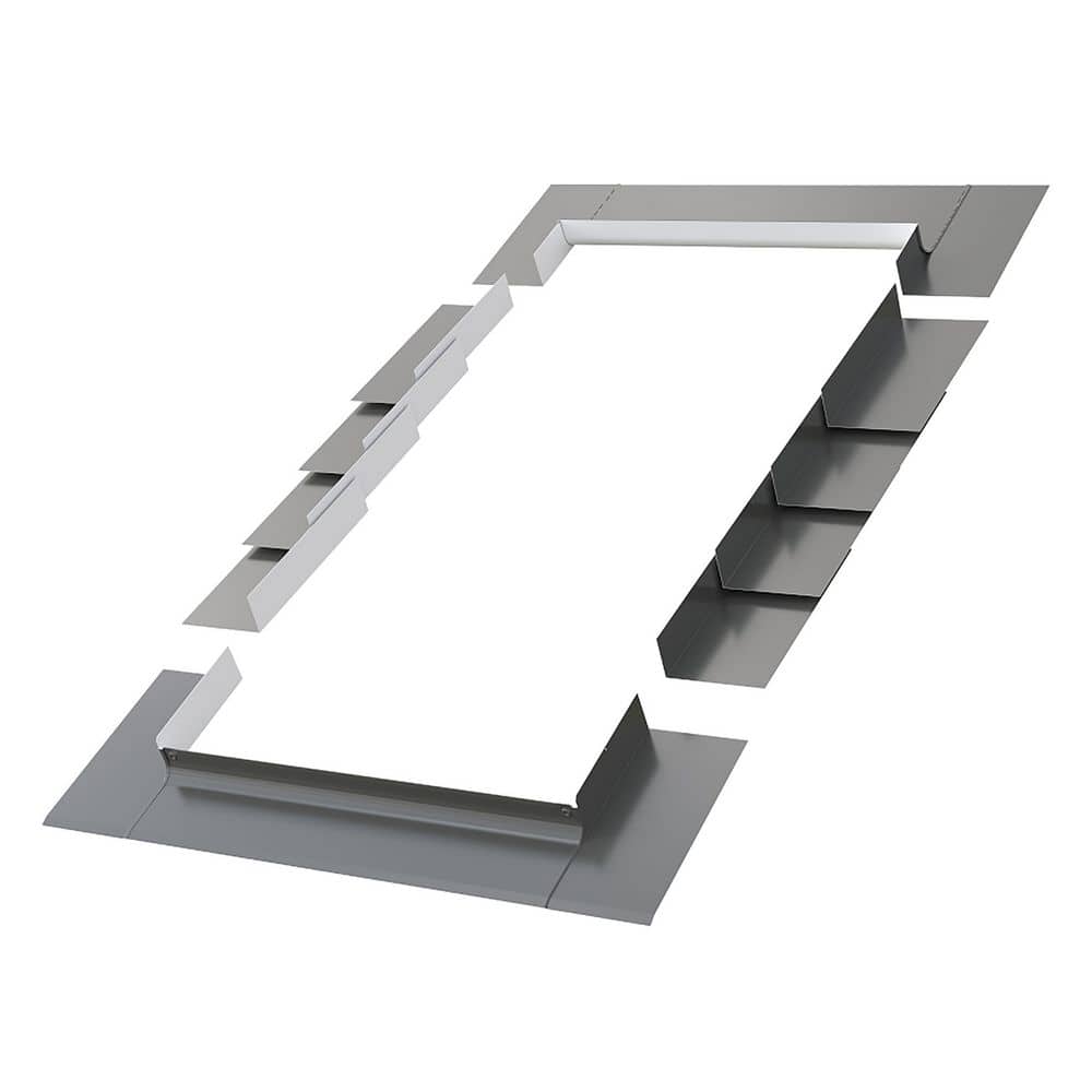 Fakro EL 21 in. x 54-7/16 in. / 70-1/4 in. Aluminum Low-Profile Shingle ...