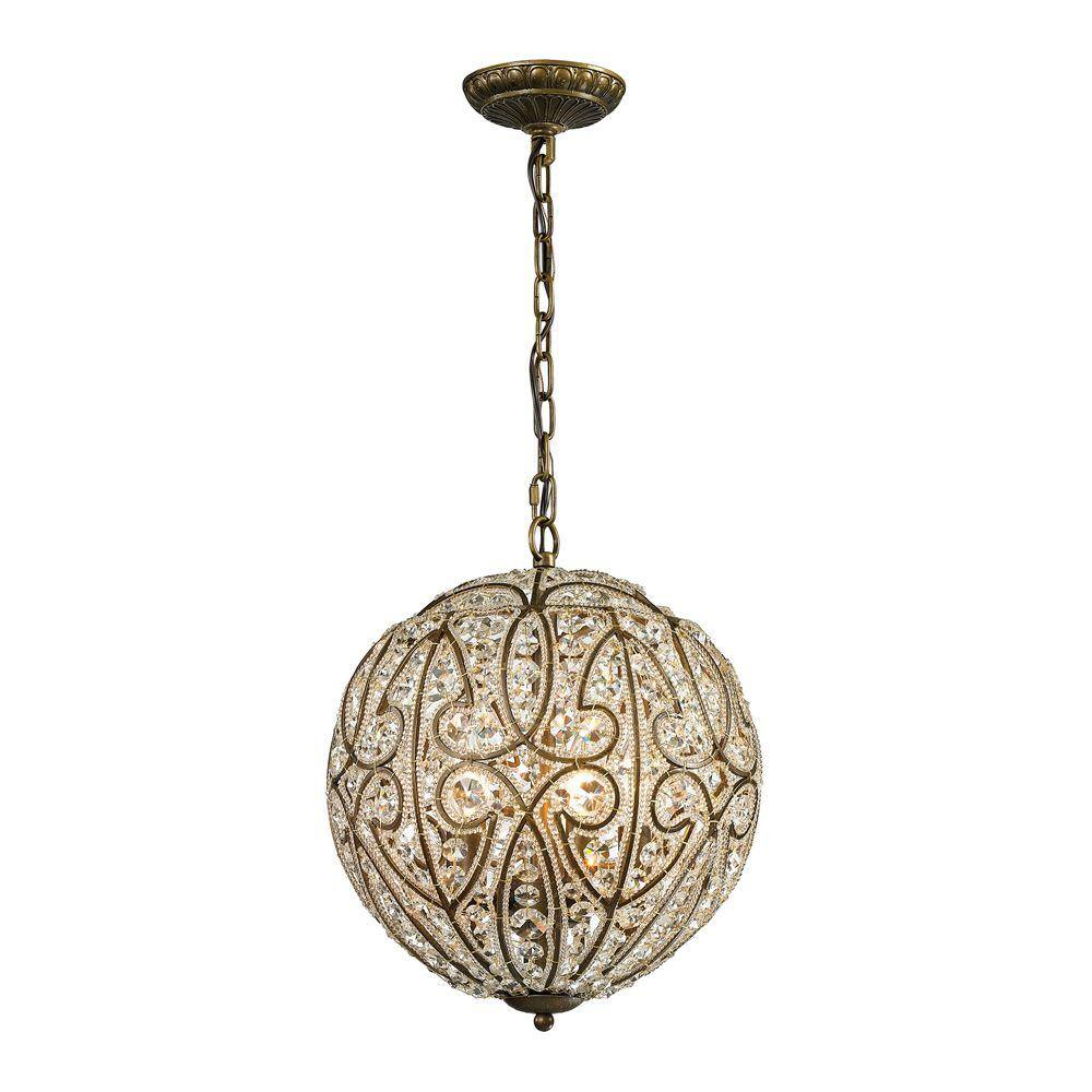 Titan Lighting Hathaway Collection 5-Light Dark Bronze Pendant TN-39032 ...