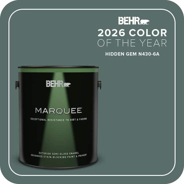 BEHR MARQUEE 1 gal. #N430-6A Hidden Gem Semi-Gloss Enamel Exterior ...