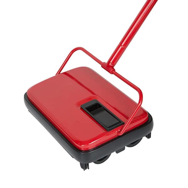 Manual Cordless Carpet Cleaner for Short and Medium Pile Rugs in Red ...