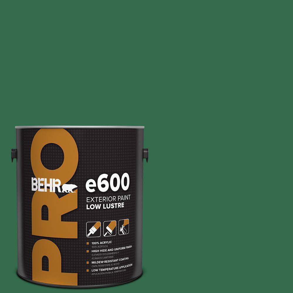 BEHR PRO 1 gal. #S-H-460 Chopped Chive Low Luster Exterior Paint ...