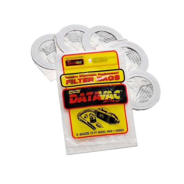 Metro Replacement Filter Bags for Metro DataVac MDV-1 Series Handheld ...