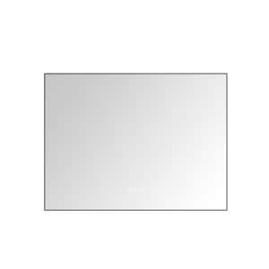 FUNKOL 72 in. L x 36 in. W Framed Rectangular LED Bathroom Wall Mount Vanity Mirror with ...