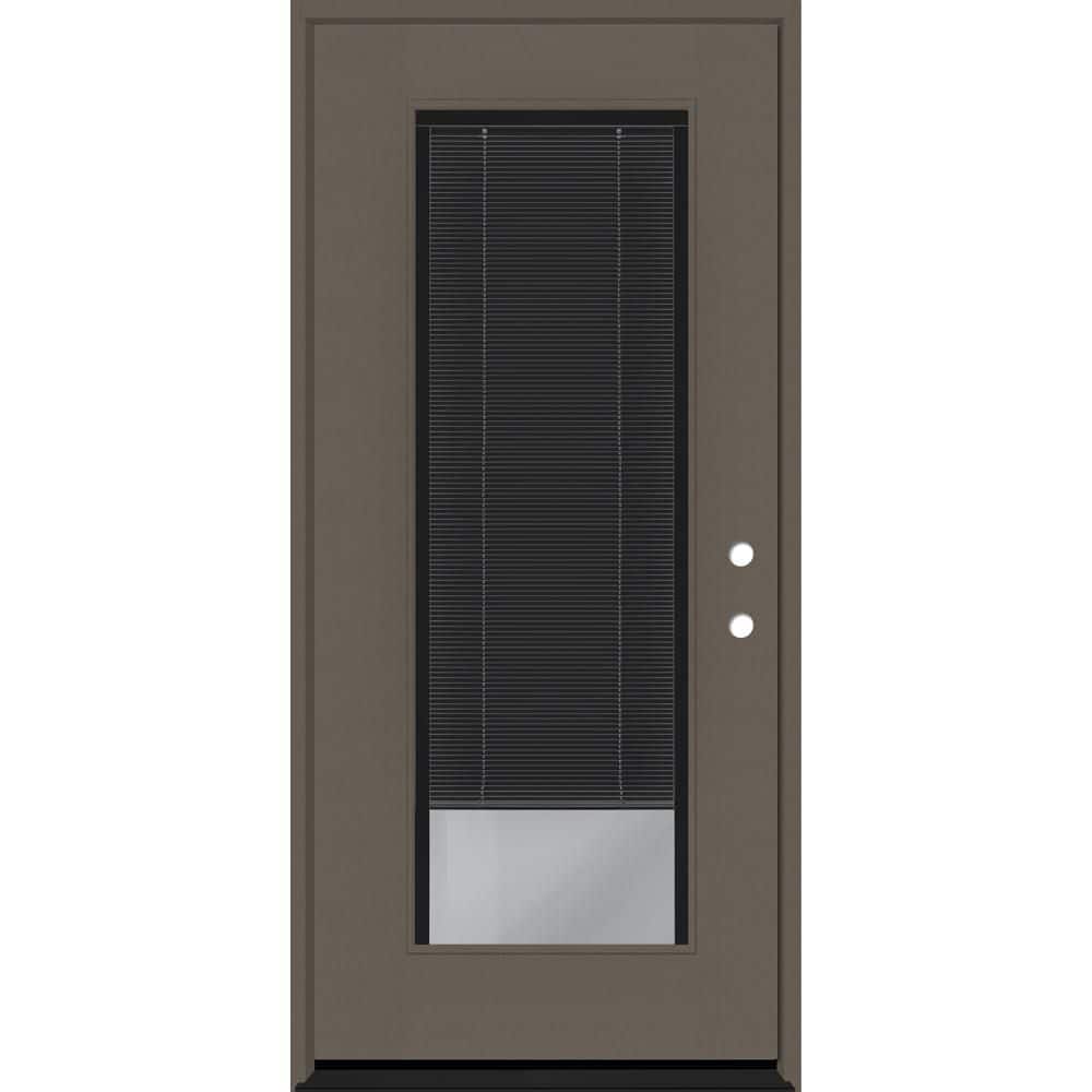 Steves & Sons Legacy 30 in. x 80 in. Full Lite Clear Glass Noir ...