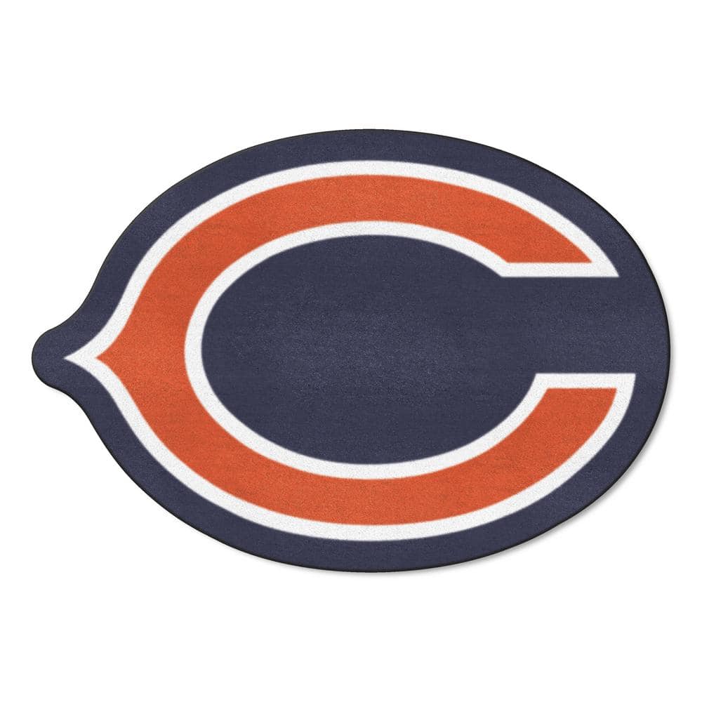 FANMATS Chicago Bears Navy Blue Mascot Rug 3ft. x 3ft. 39974 - The Home ...