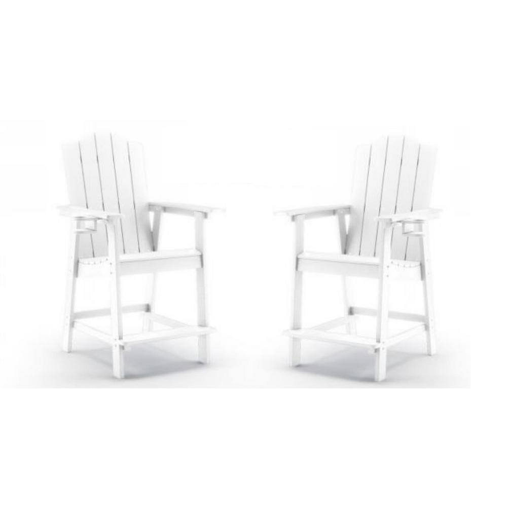 Lue Bona Felder White Recycled Poly Weather Resistant Tall Plastic