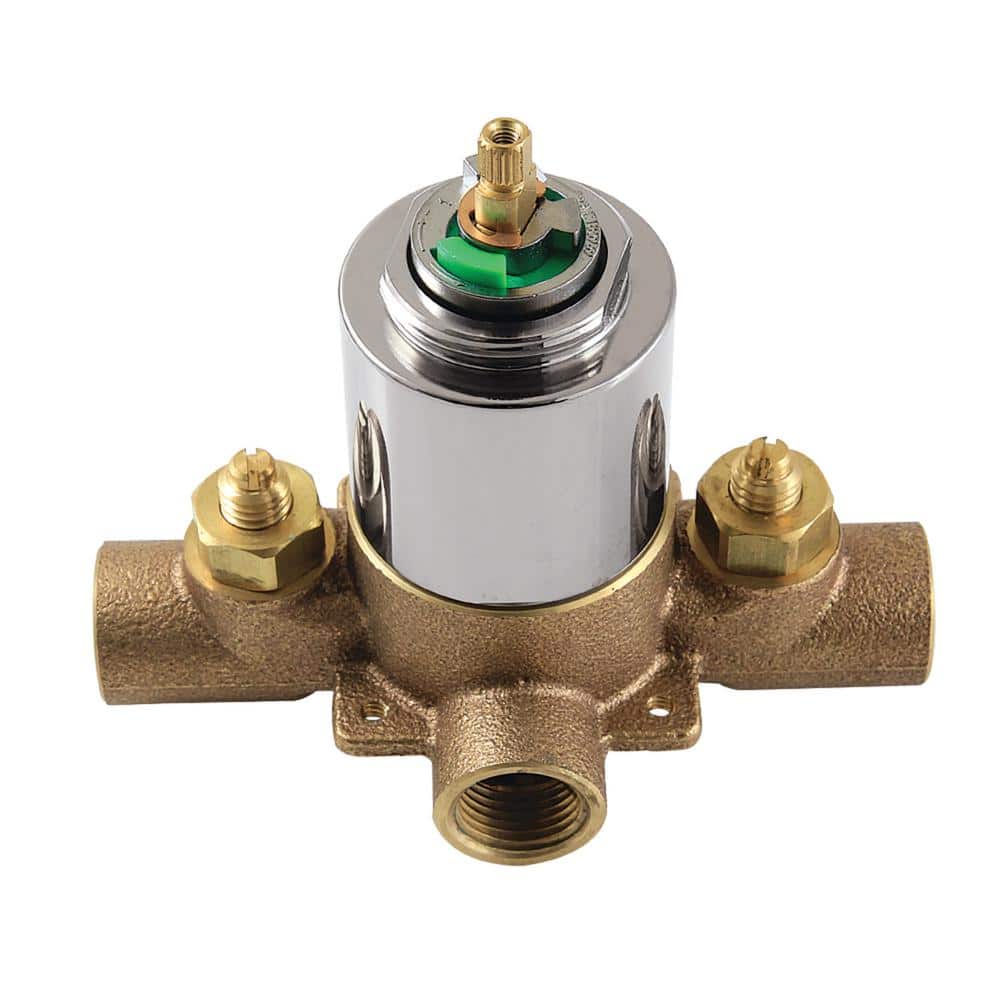 Kingston Brass Pressure Balanced Tub and Shower Valve, with Stops in ...