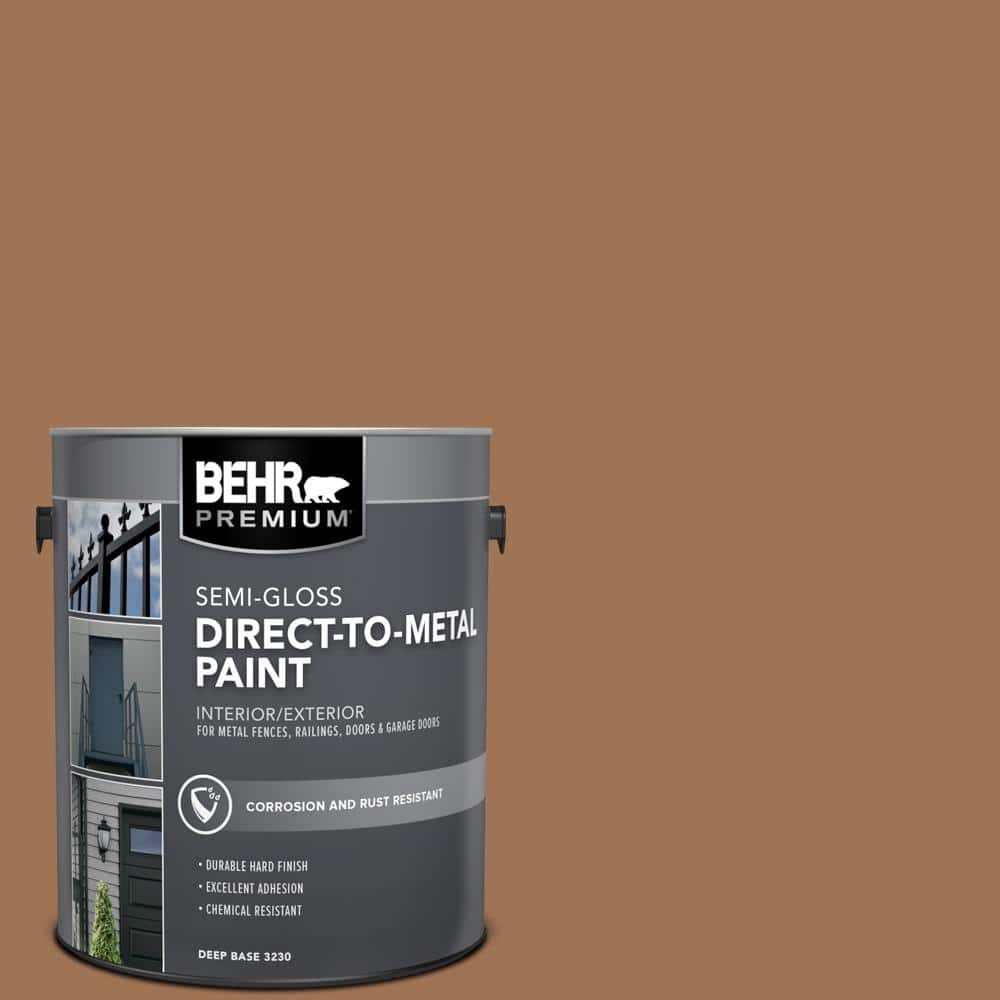BEHR PREMIUM 1 gal. #S240-6 Ranch Brown Semi-Gloss Direct to Metal ...