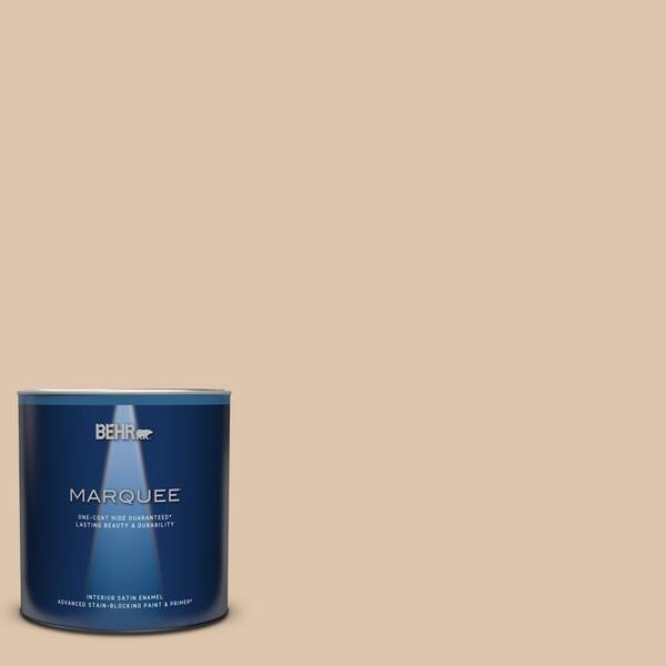 BEHR MARQUEE 1 qt. #PPU3-08 Sienna Dust Satin Enamel Interior Paint ...