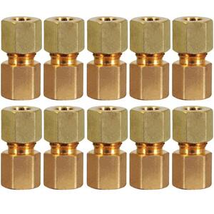 PLUMBFLEX 5/8 In. OD Compression x 1/2 In. FIP Reducing Adapter Brass ...