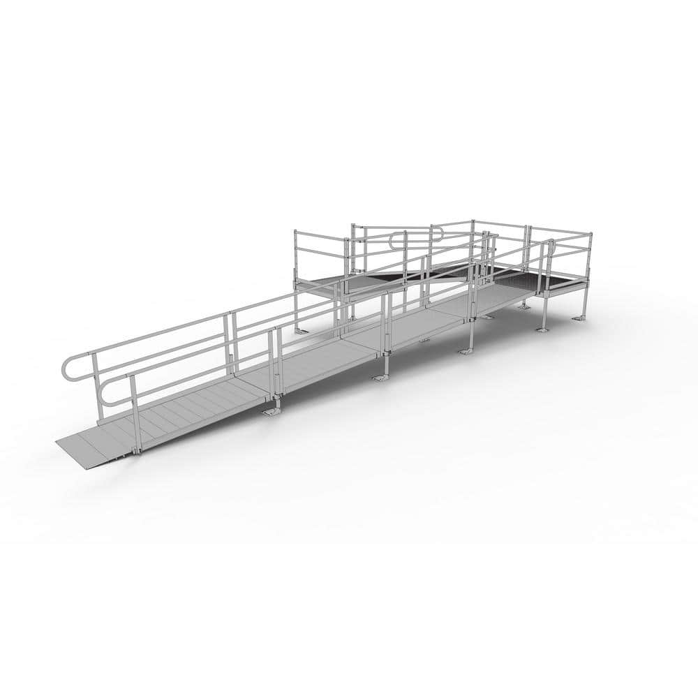 Reviews for EZ-ACCESS PATHWAY 30 ft. U-Shaped Aluminum Wheelchair Ramp ...