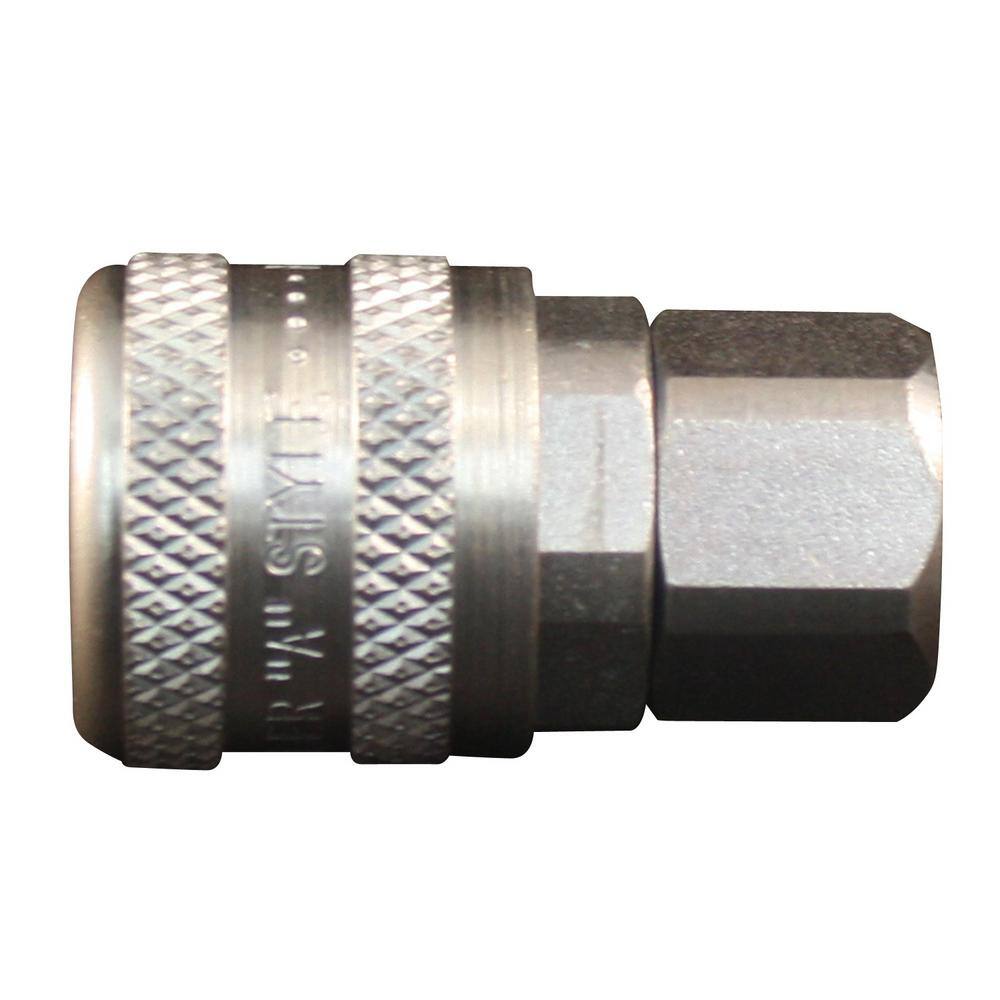 Milton 1/4 in FNPT A Style Coupler S-775 - The Home Depot