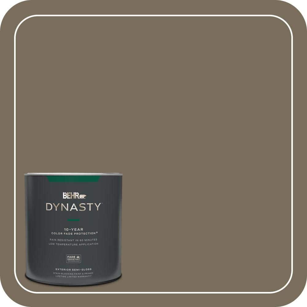 BEHR DYNASTY 1 qt. #730D-6 Coconut Husk Semi-Gloss Exterior Stain ...
