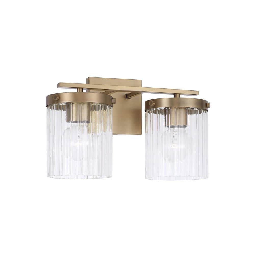 Capital Lighting Fixture Company Vaughn 15 in. W x 9 in. H 2-Light Aged ...