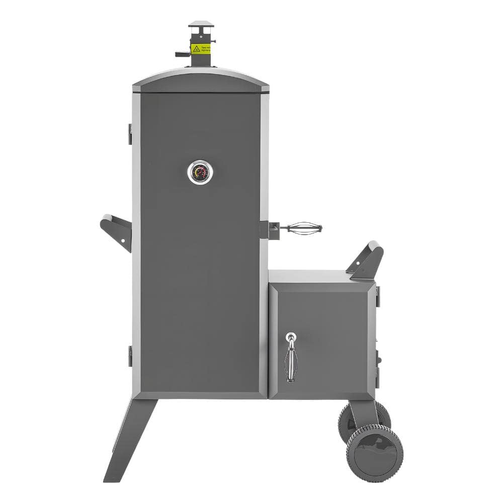 SKONYON Charcoal Offset Smoke BBQ, Heavy-Duty Steel Outdoor Smoke with ...