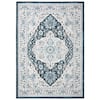 SAFAVIEH Isabella Navy/Cream 9 ft. x 12 ft. Geometric Area Rug ISA936N ...