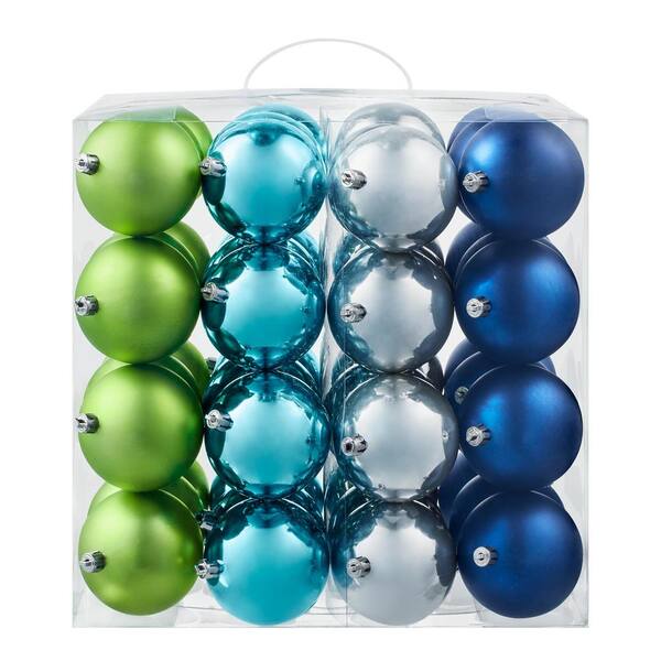Home Accents Holiday 48 Piece Coastal Shatter Resistant Ornaments
